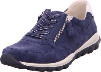 Gabor Damen Low-Top Sneaker, Frauen Halbschuhe,Freizeit,sportlich,straßenschuhe,Strassenschuhe,Sportschuhe,Turnschuhe,Jeans/Weiss,37 EU / 4 UK