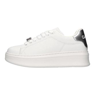 Ga&euml;lle Paris Sneakers aus Leder und Kunstleder - - Shoes - Damen - Wei&szlig; - 40 EU