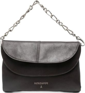 Patrizia Pepe Femme, Sacs, Brun, Taille: ONE Size Chain Shoulder Bag