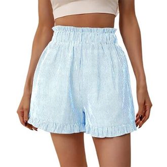 Generic Pantacourt Bermuda Femme Bermudas Lin &Eacute;lastique Cuire Temps Collant Jupette Volleyball Bordeaux Brillant Frange Randonnee Dance Crepon Skinny Ceremoni