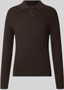 Mc Neal Strickpullover mit Polokragen und kurzer Knopfleiste