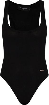 Dsquared2 Body mit Logo-Applikation - - Tops - Damen - Schwarzk - M