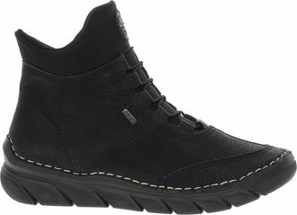 Rieker Booties 55069-00, Women lace-up shoes, Black, 39 EU