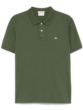 GANT polo à motif bouclier - Vert