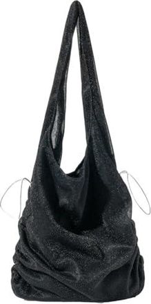 Generic Sac cabas pour femme, sac cabas scintillant &agrave; cordon, sac bandouli&egrave;re, pochette de soir&eacute;e, sac &agrave; poign&eacute;e sup&eacute;rieure, sac de voyage, de travail ou de r