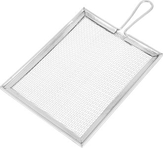 BESPORTBLE OSALADI Bodensieb mit Griff aus Edelstahl Feines Filtergewebe f&uuml;r Tonarbeiten und Glasur Langlebiges Schlammfilter Sieb f&uuml;r Keramik und Bastelprojekte