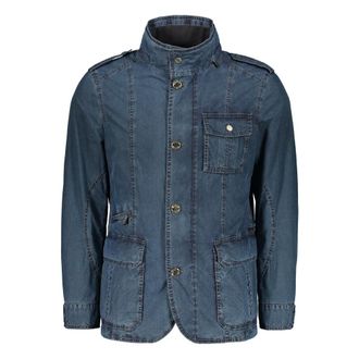 Moorer Homme, Vestes, Bleu, Taille: 2XL Veste en jean avec fermeture &agrave; double sens