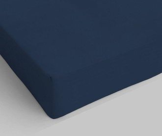 Italian Bed Linen ki-atreve von Matthew Bosio Klinge unter Ecken mit individuellen Marineblau 90 x 200 cm