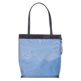 Loewe Pre-owned Sac Cabas en Maille - Femme - Pre-owned - Bleu - Taille: ONE Size