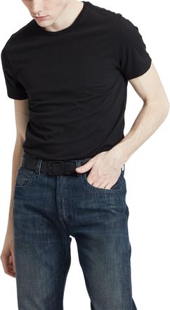 Levi's Herren Slim 2-Pack Crewneck Tee T-Shirt, Black + Black, XXL