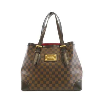 Louis Vuitton Pre-owned Sac cabas Hampstead Damier MM - Femme - Pre-owned - Brun - Taille: ONE Size