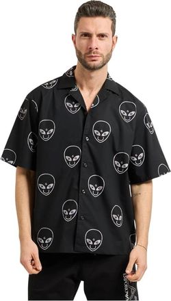 HUGO BOSS Homme, Chemises, Noir, Taille: L Chemise avec imprim&eacute; alien