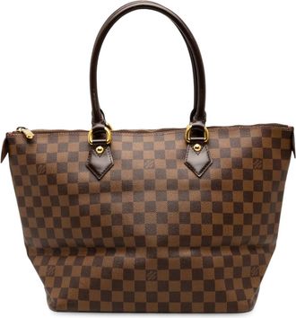 Louis Vuitton Shopper - Damier Ebene Saleya MM - Gr. unisize - in Braun - f&uuml;r Damen
