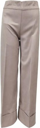 D.exterior Femme, Pantalons, Brun, Taille: 44 FR Wide Pantalons