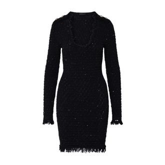 Liu Jo ECS Abito Maglia Fitted - - Dresses - Damen - Schwarzk - M