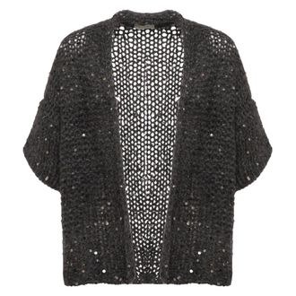 PANICALE Alpaka-Mischung Cardigan - - Knitwear - Damen - Grau - 2XS