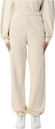 Pinko Pinko, Femme, Pantalons, Beige, Taille: 34 FR Pantalon de surv&ecirc;tement coupe d&eacute;contract&eacute;e