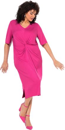 Ulla Popken Damen große Größen Übergrößen Plus Size Jerseykleid mit Knoten