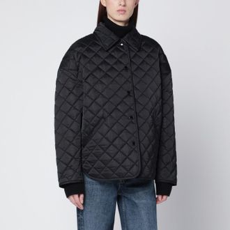 Toteme Schwarze gesteppte Jacke