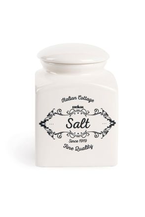Excelsa Salzdose, Keramik, Elfenbeinwei&szlig;, Fassungsverm&ouml;gen: 700 ml
