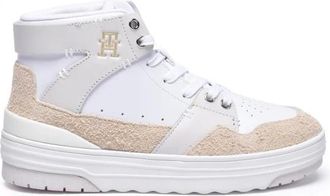 Tommy Hilfiger Femme, Chaussures, Blanc, Taille: 38 EU Basket Premium