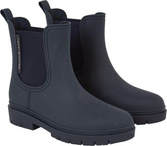 Tommy Hilfiger Damen Essential Tommy Rainbootie Fw0fw07471 Niedriger Stiefel, Blue Space Blue, 37 EU