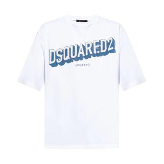 Dsquared2 Logo-Print Oversized T-Shirt - - Tops - Herren - Wei&szlig; - S