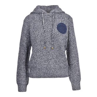 Elisabetta Franchi Damen, Sweatshirts & Hoodies, Blau, LGr&ouml;&szlig;e