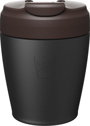 KeepCup Reisebecher f&uuml;r Pendler, isolierter Edelstahl, wiederverwendbar, mit auslaufsicherem Klappdeckel, 227 ml, dunkle Schokolade