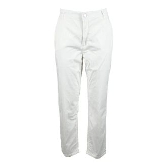 Guess Femme, Pantalons, Blanc, Taille: 42 FR Pantalon Skinny en M&eacute;lange de Coton