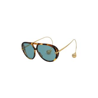 Bottega Veneta Lunettes de soleil - Femme - Accessoires - Brun - Taille: 63 MM