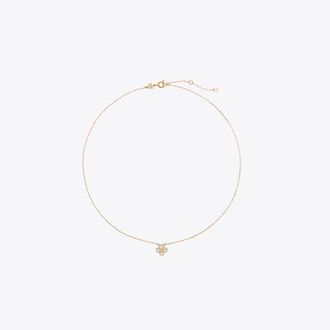 Tory Burch Forget Me Not Halskette mit Pav&eacute;-Anh&auml;nger