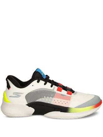 Skechers derbies à empiècements - Blanc