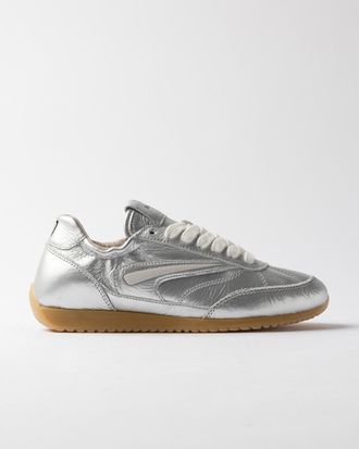D.A.T.E. athleta ballet laminated silver