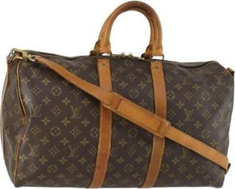 Louis Vuitton unisex, Pre-owned, Brun, Taille: ONE Size Sac Week-End en Toile Pre-owned