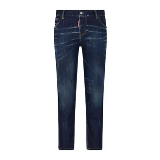 Dsquared2 Femme, Jeans, Bleu, Taille: 36 FR Jean Slim Indigo Bleu