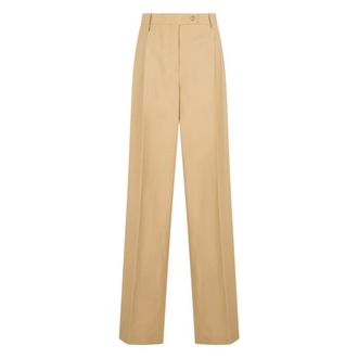 Alberta Ferretti Femme, Pantalons, Beige, Taille: 44 FR Pantalon moderne taille haute, confort et style