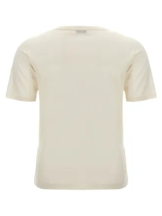 Kiton Silk-Cashmere Blend T-shirt - Cream