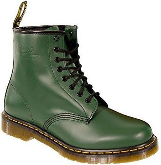 Dr. Martens Dr Martens M1 8 Oeillets 1460-Chaussures en cuir lisse - Vert - vert