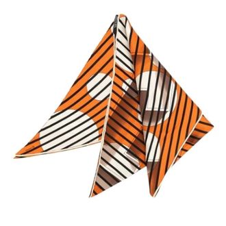 Herm&egrave;s Pre-owned H Au Galop Silk Scarf - Femme - Pre-owned - Orange - Taille: ONE Size