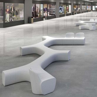 Plust Modulare Polyethylen-Stuhl, modernes Design, f&uuml;r drinnen und drau&szlig;en, Jetlag C1 - Schwarz