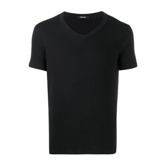 Tom Ford V-Ausschnitt T-Shirt - - Tops - Herren - Schwarzk - 2XL