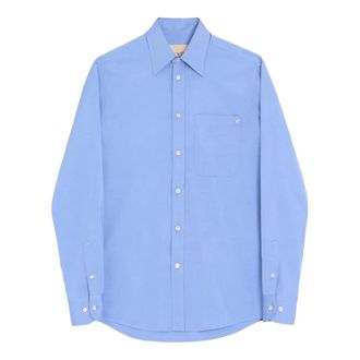 Valentino Garavani Homme, Chemises, Bleu, Taille: L Chemise Oxford L&eacute;g&egrave;re en Coton
