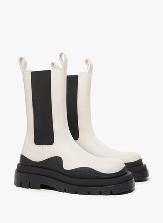 Bottega Veneta Bottes BV Tire en cuir