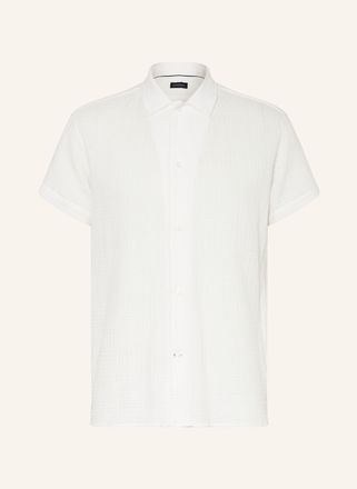 Strokesman's Strokesmans Resorthemd Comfort Fit Aus Musselin weiss