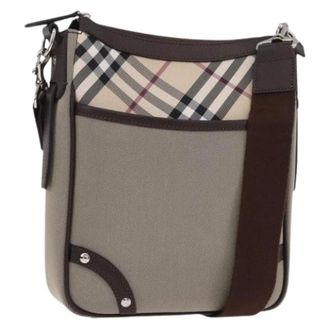 Burberry Sac bandouli&egrave;re Pre-owned en toile - Femme - Pre-owned - Beige - Taille: ONE Size