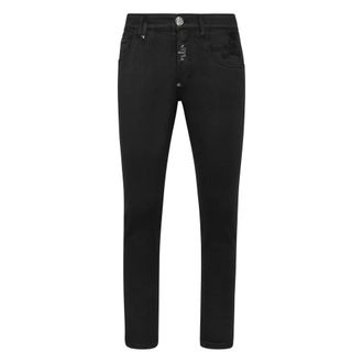 Philipp Plein Homme, Jeans, Noir, Taille: W31 Denim Pantalons Skinny Fit Skull