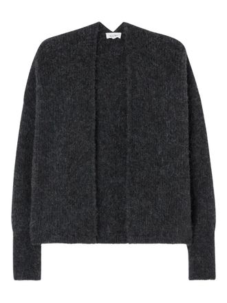 American Vintage cardigan East en maille nervur&eacute;e - Gris