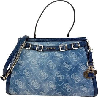 Guess Femme, Sacs, Bleu, Taille: ONE Size Dovie Satchel