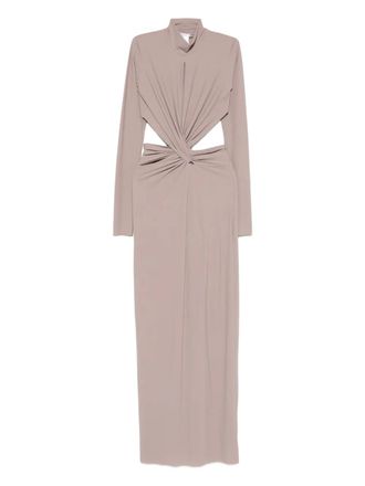 Amazu&igrave;n Maxikleid mit Cut-Out - Nude